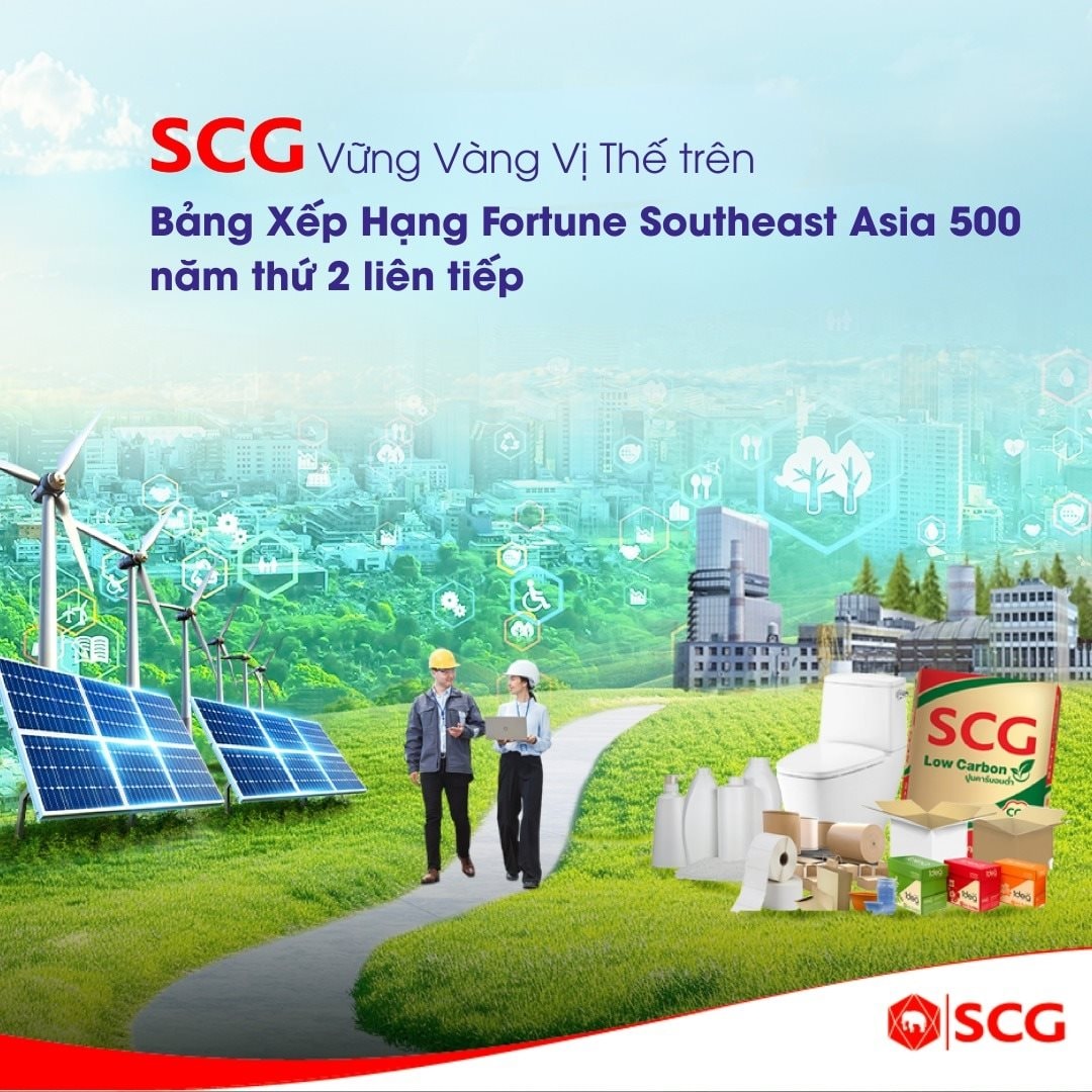 Tập đoàn SCG vào Top 21 của Fortune Southeast Asia 500 năm 2025