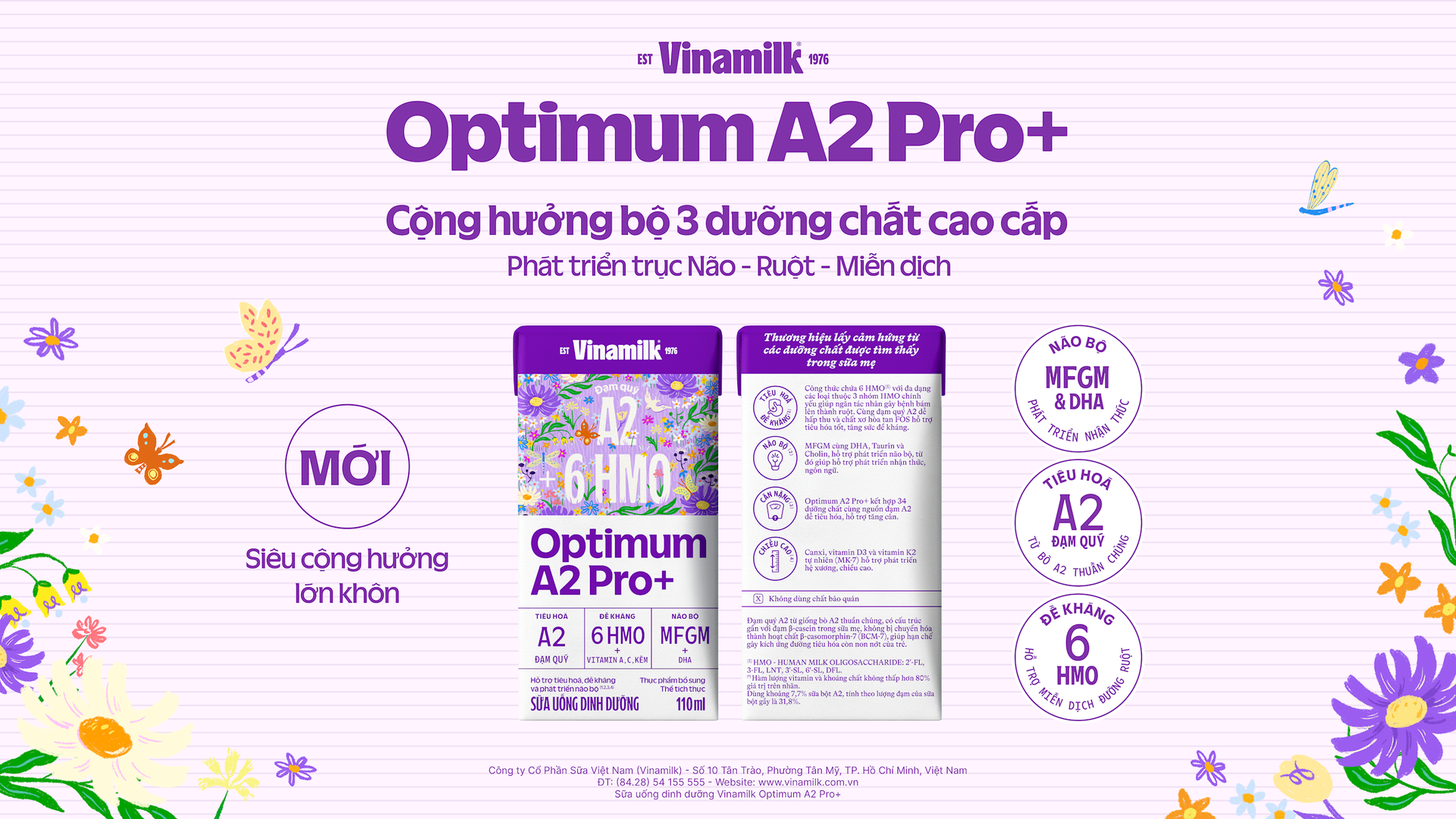 Vinamilk ra mắt Optimum A2 pro+