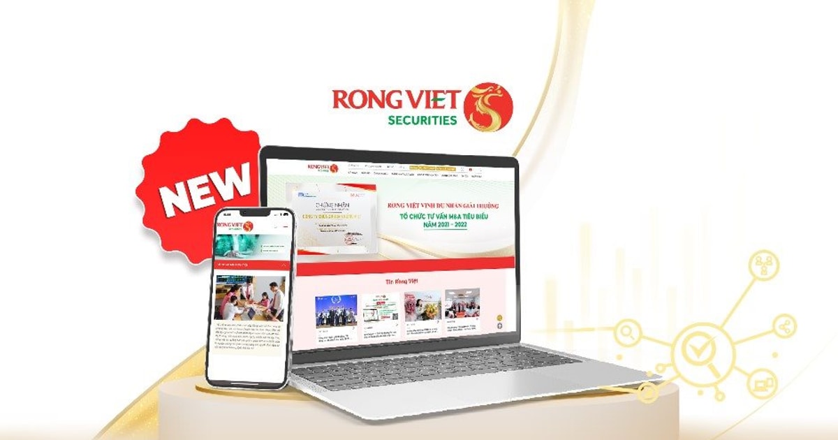 Chứng khoán Rồng Việt ra mắt Website mới, giao diện hiện đại