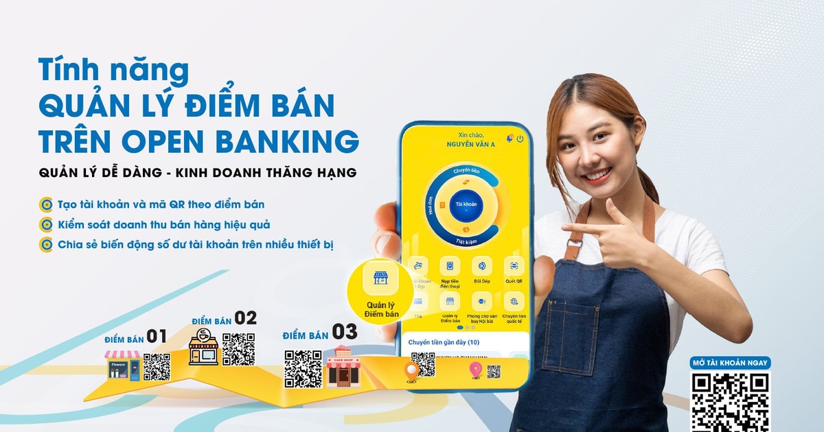 Nam A Bank triển khai tính năng quản lý điểm bán trên Open Banking cho ...