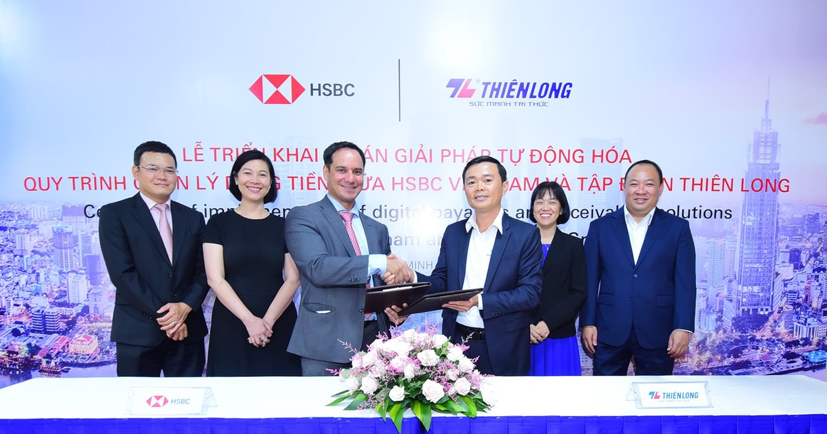 HSBC đồng hành cùng Tập đoàn Thiên Long hướng đến cột mốc công nghệ số mới