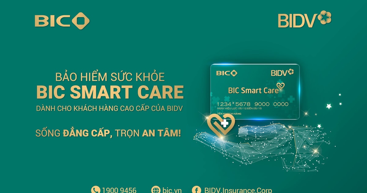 BIC ra mắt bảo hiểm sức khỏe BIC Smart Care dành cho khách hàng cao cấp của BIDV