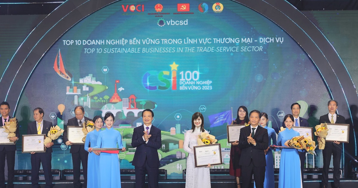 BIDV được vinh danh Top 10 Doanh nghiệp bền vững lĩnh vực thương mại - dịch vụ