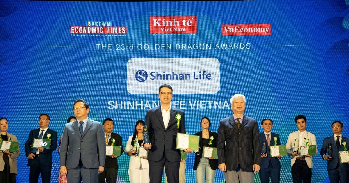 Shinhan Life Việt Nam nhận giải thưởng Rồng Vàng 2024