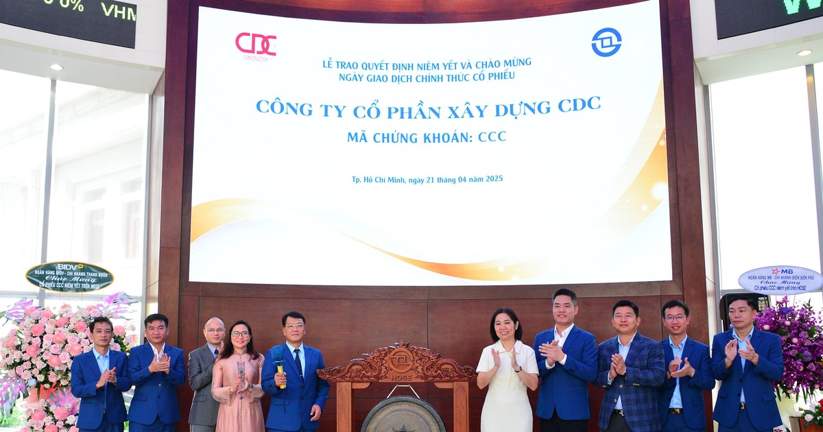 Đưa vào giao dịch chính thức hơn 40,25 triệu cổ phiếu CCC