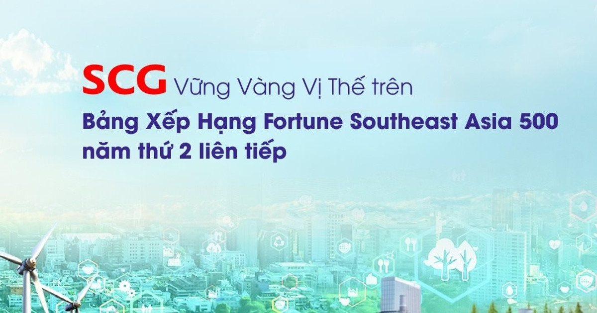 Tập đoàn SCG vào Top 21 của Fortune Southeast Asia 500 năm 2025