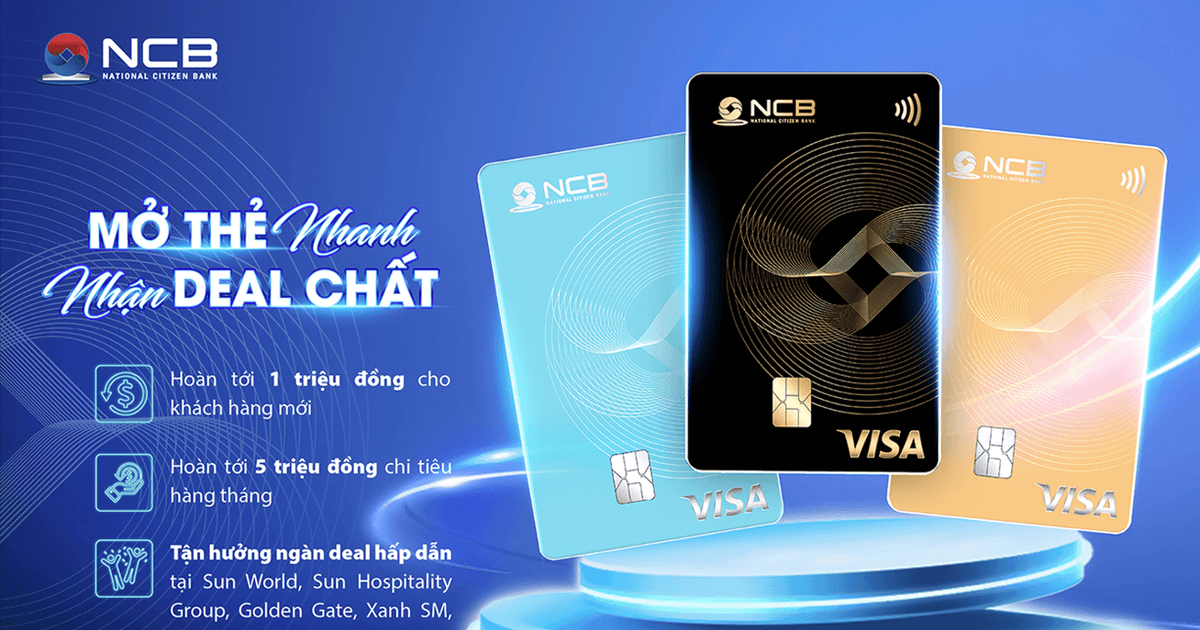 Chi tiêu nhẹ tênh cùng thẻ tín dụng NCB