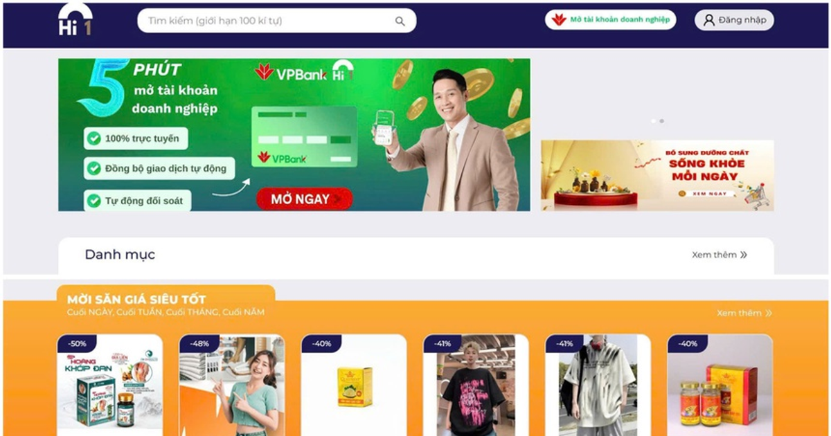 Chính thức ra mắt sàn thương mại điện tử thuần Việt đầu tiên Hi1