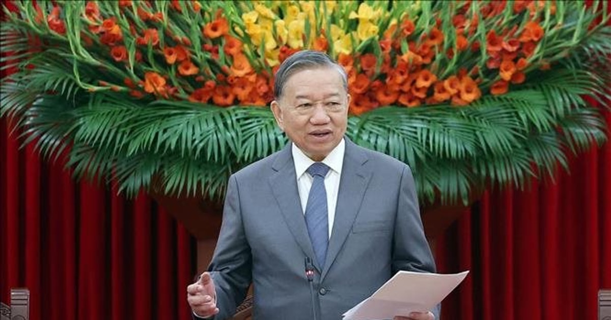 Phát biểu của Tổng Bí thư Tô Lâm với đại biểu tham dự Hội thảo quốc tế ...