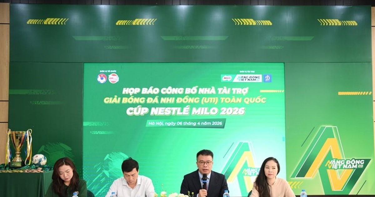 Nestlé MILO đồng hành Giải bóng đá U11 toàn quốc 2026